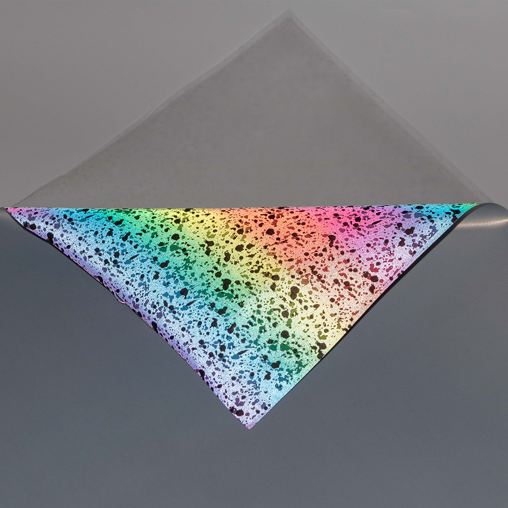 RFL014# new printing material rainbow reflective heat transfer vinyl ...